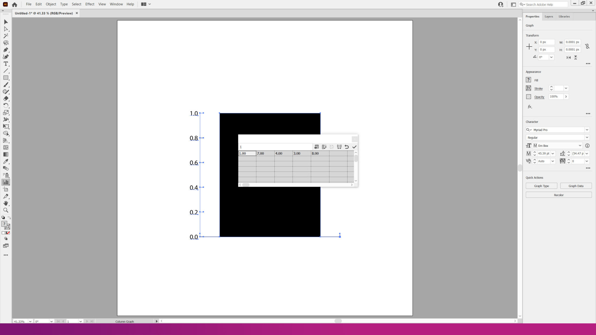 Visualising Data in Illustrator – Faculty of Arts – Adobe Portal