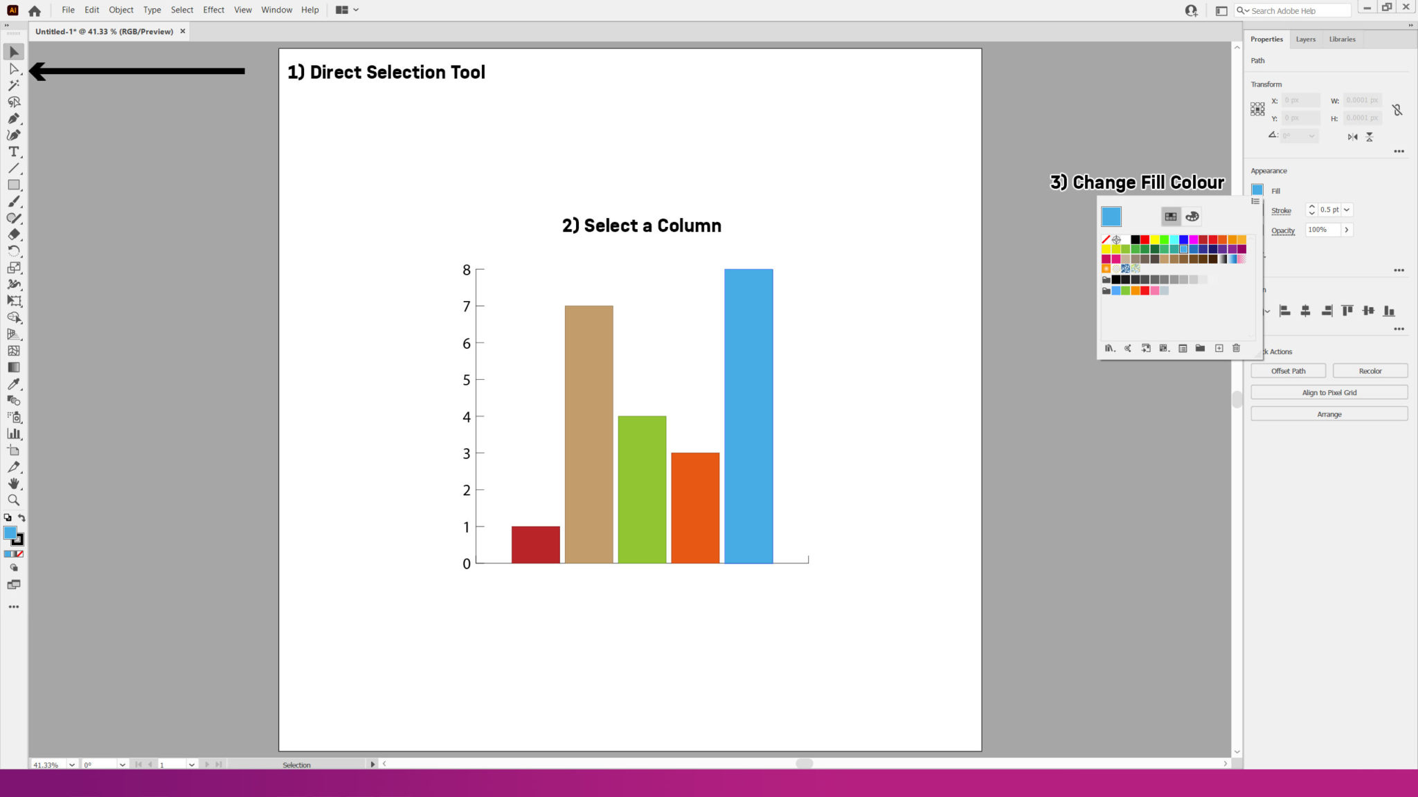 Visualising Data in Illustrator – Faculty of Arts – Adobe Portal